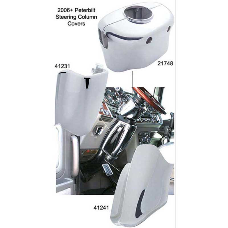 2006 and Newer Peterbilt Lower Steering Column Cover – Green Truck ...