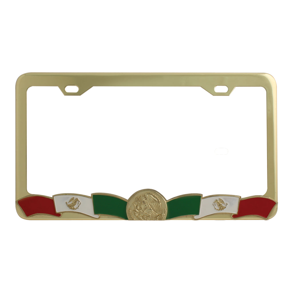Mexican License Plate Frame W/ Two Holes – Green Truck & Trailer Parts ...