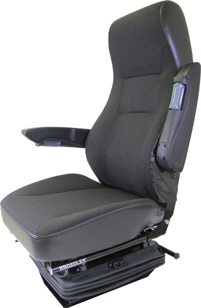 Knoedler Falcon Seat - High Back Adjustable Arms - Black Fabric – Green ...