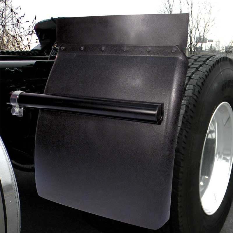 24 Inch Fender Post Mount Kit with Tube Mounts and Mud Flaps – Green ...