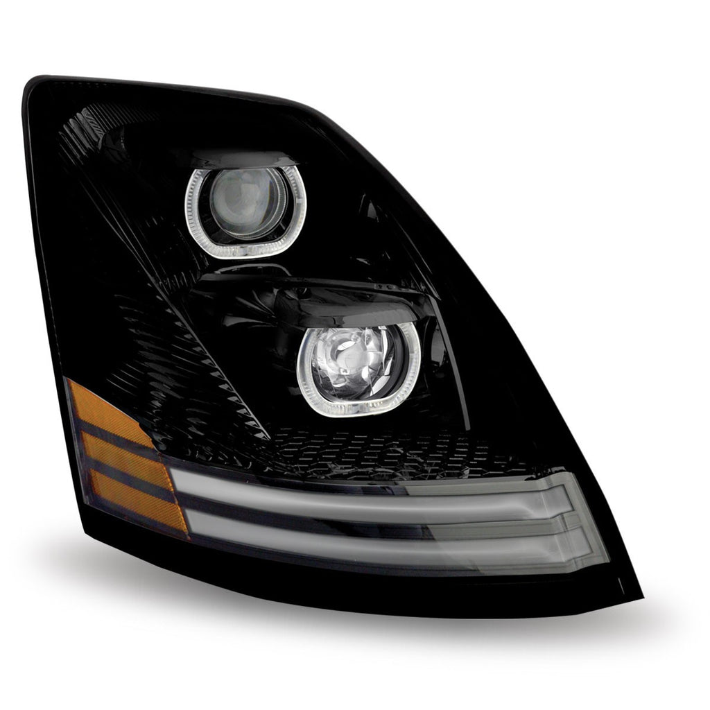 Volvo VHL LED Projector Black Headlight Assembly – Green Truck ...