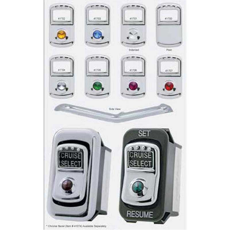 Kenworth/Peterbilt Rocker Switch Cover with Diamond – Green Truck ...